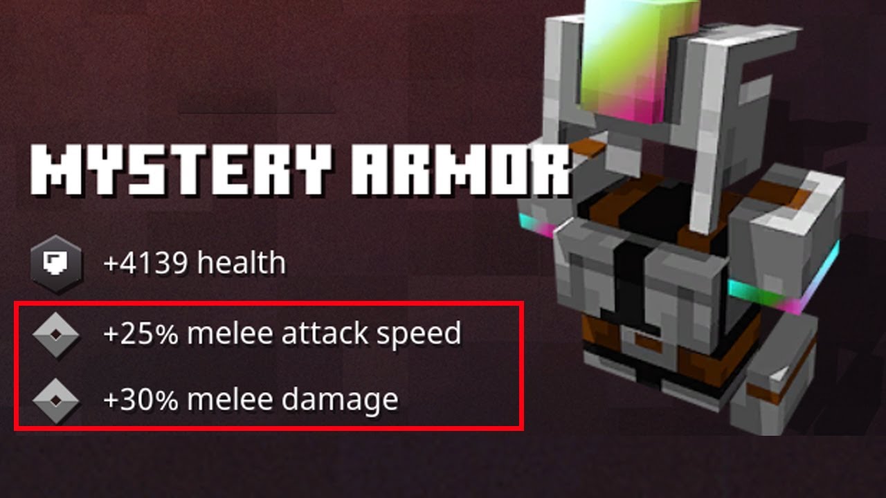 Mystery Armor Can Have Amazing Perks - ALWAYS Check them! | Minecraft ...