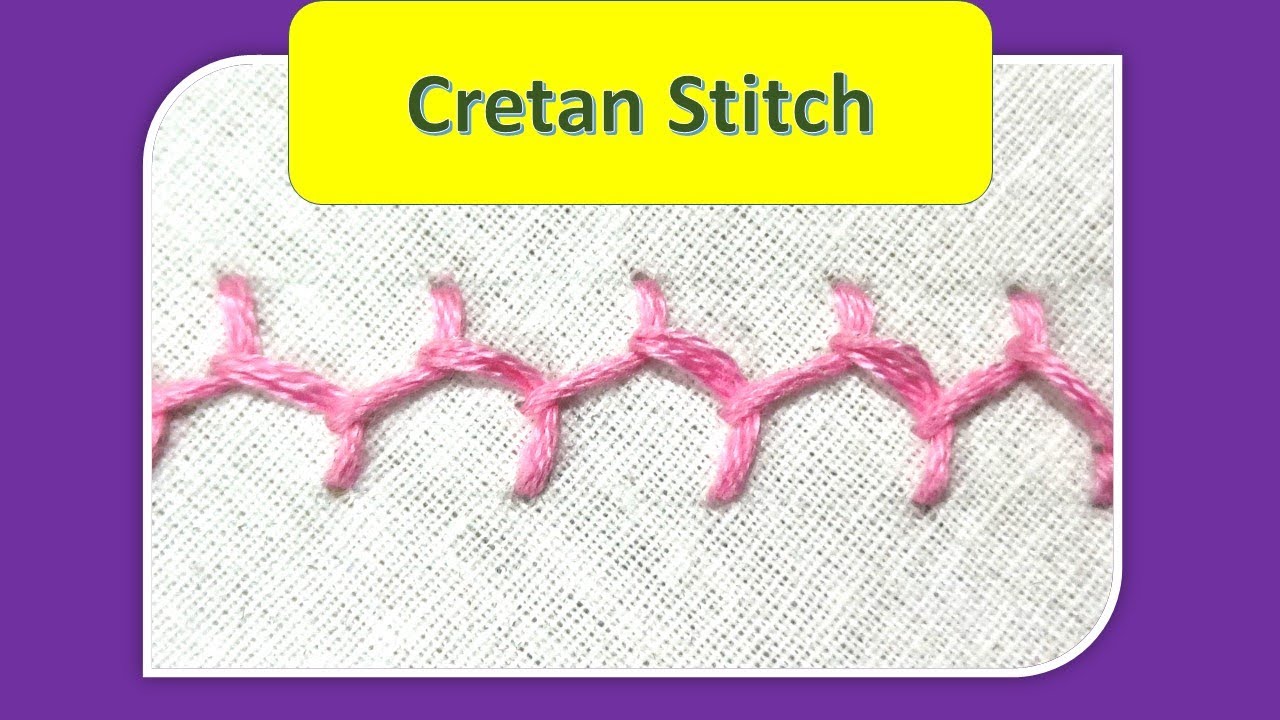 Cretan Stitch-Hand embroidery #embroiderydesign #handembroidery # ...