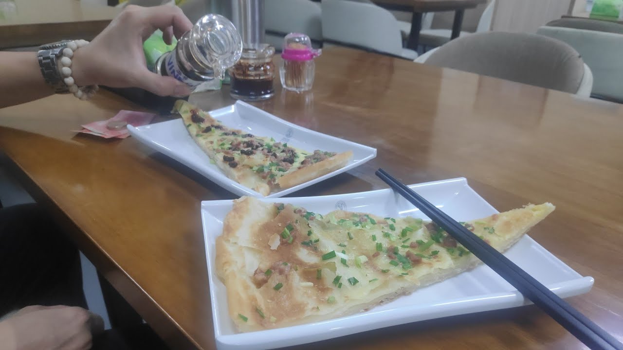 Trying out Ching Fung Snack House's Ham and Egg pancake (Cheap meal ...