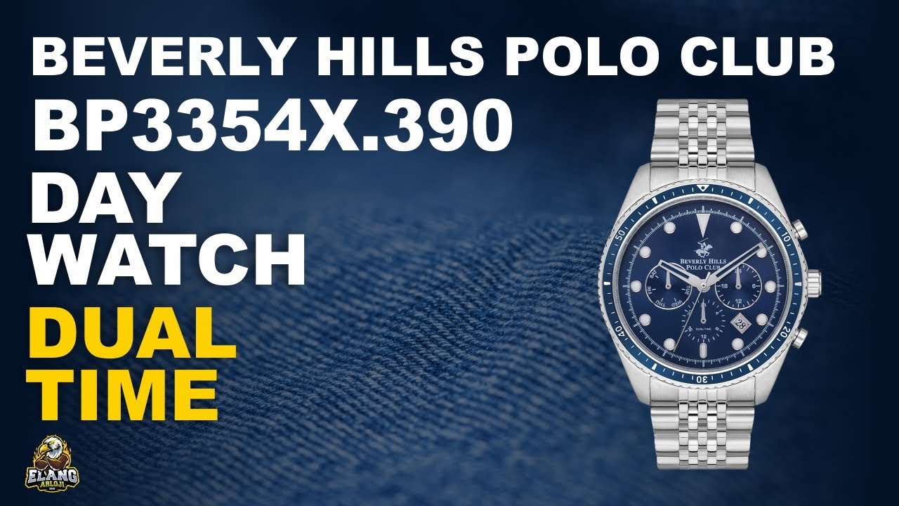BEVERLY HILLS POLO CLUB BP3354X.390 : JAM POLO DAY WATCH DUAL TIME ...