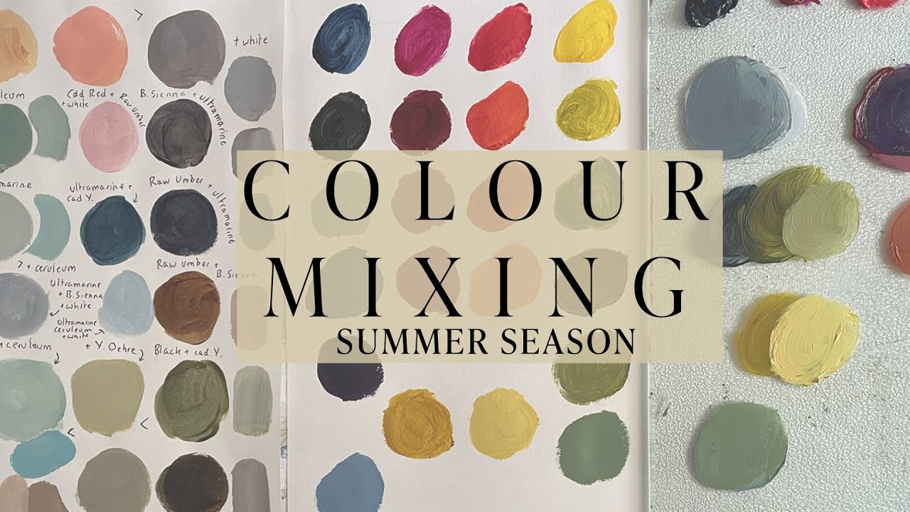 Colour Mixing Tips - Summer Paint Palette - YouTube