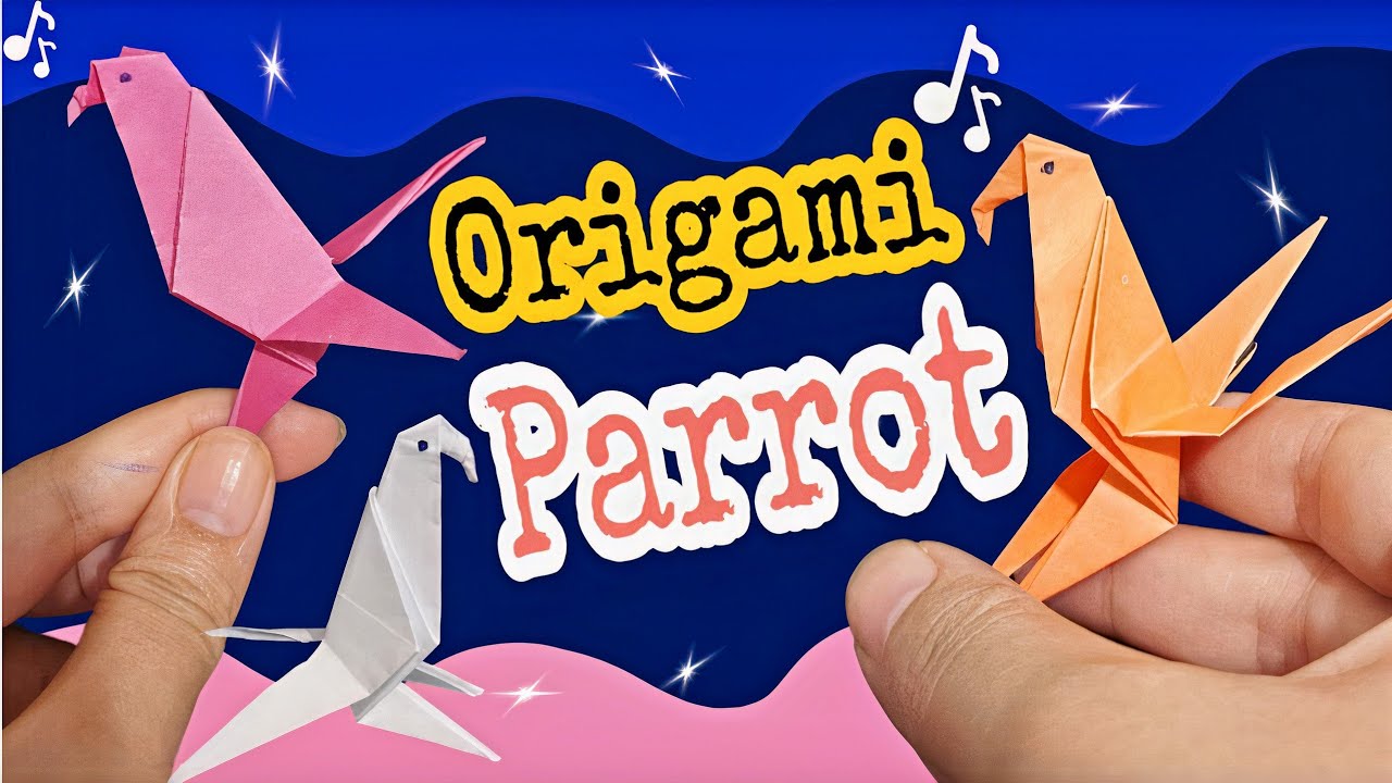 How to make beautiful Origami parrot|bird making craft ideas origami ...