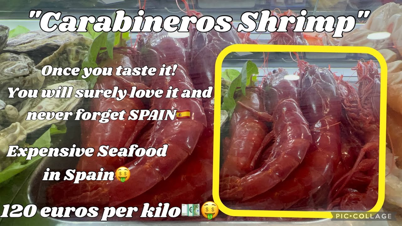 #CarabinerosShrimp |The Best Seafoods in Spain ||Spanish Carabineros ...