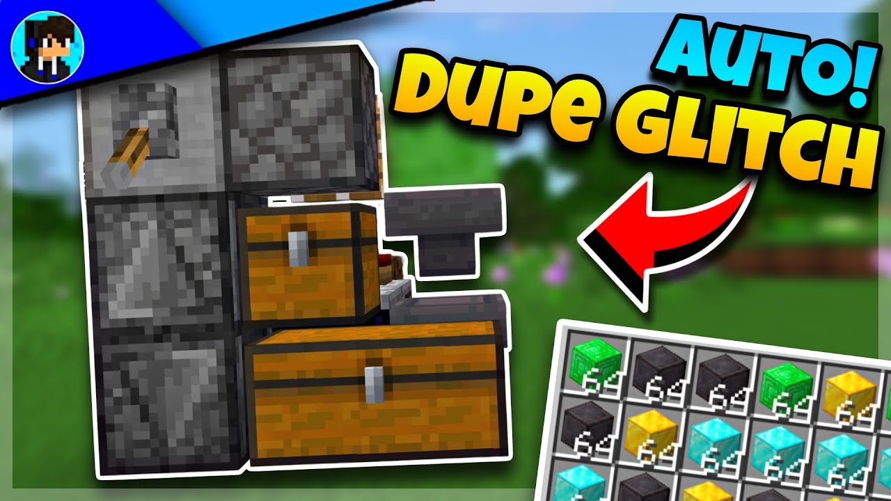 Easy AUTOMATIC ITEM DUPLICATION Trick for Minecraft Bedrock! - YouTube