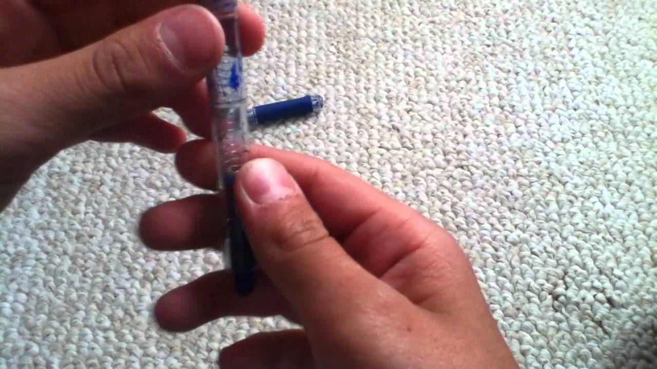 Pen Gun (really dangerous) using a pilot easytouch - YouTube
