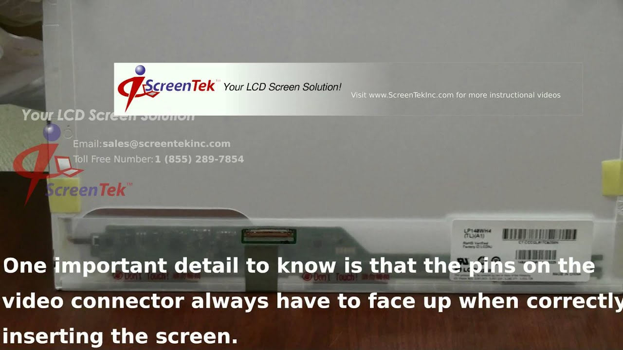 Laptop replacement LCD screen for part number LP140WH4_(TL)(A1 ...
