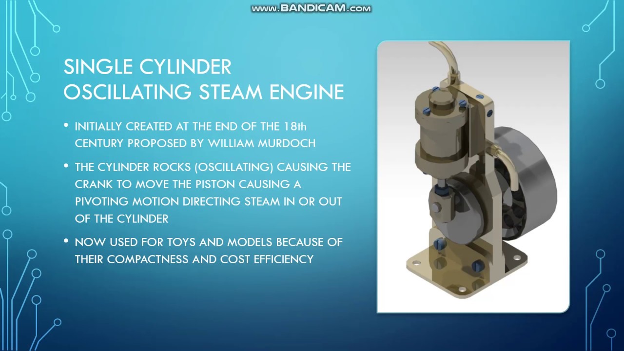 FALL 18 Sec01 OSCILLATING A STEAM ENGINE - YouTube