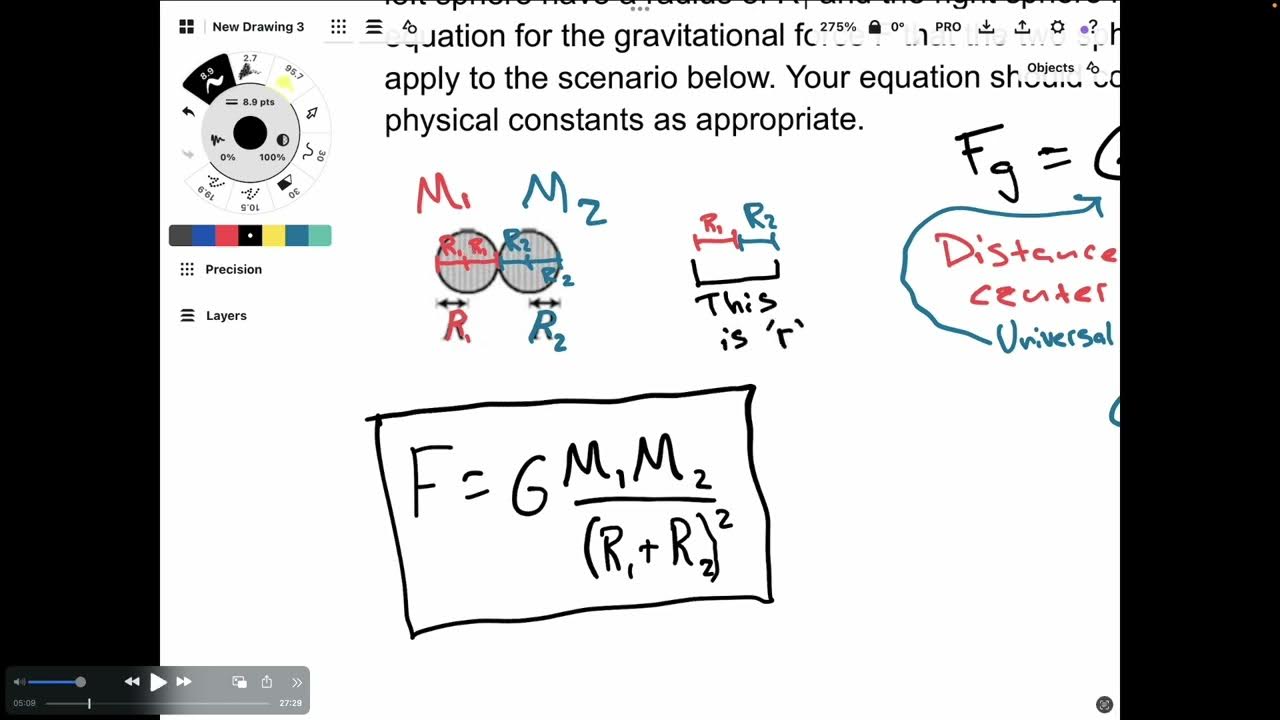 Gravitation Practice Problems Answer Key - YouTube