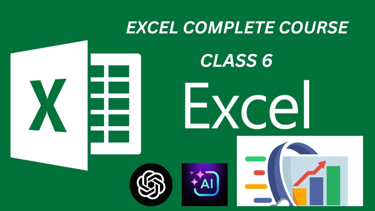 MS EXCEL CLASS 6 - YouTube