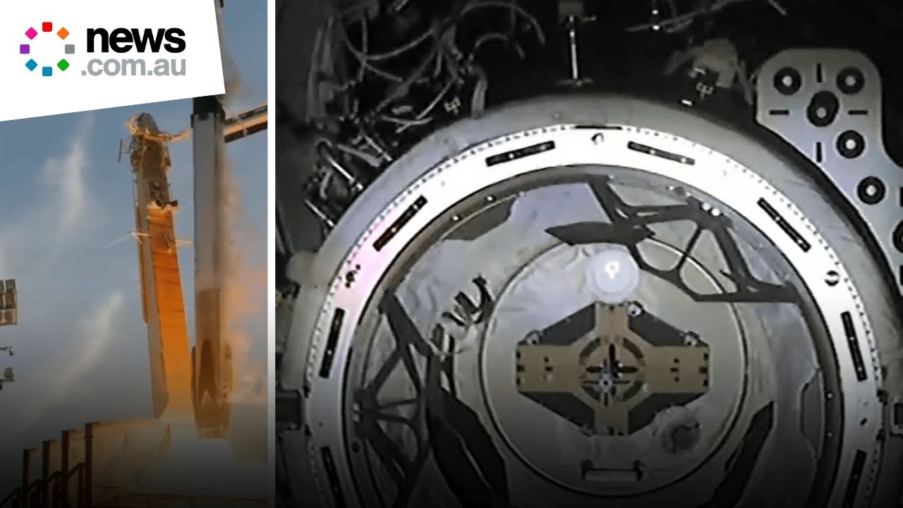 SpaceX docks in bid to rescue stranded astronauts - YouTube