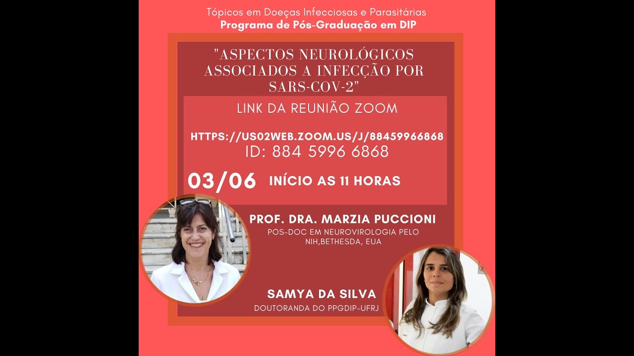 Aspectos Neurológicos associados a Infecção por SARS-COV-2- Dra Marzia ...