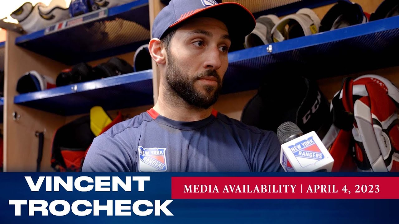 New York Rangers: Vincent Trocheck Media Availability | Apr. 4, 2023 ...