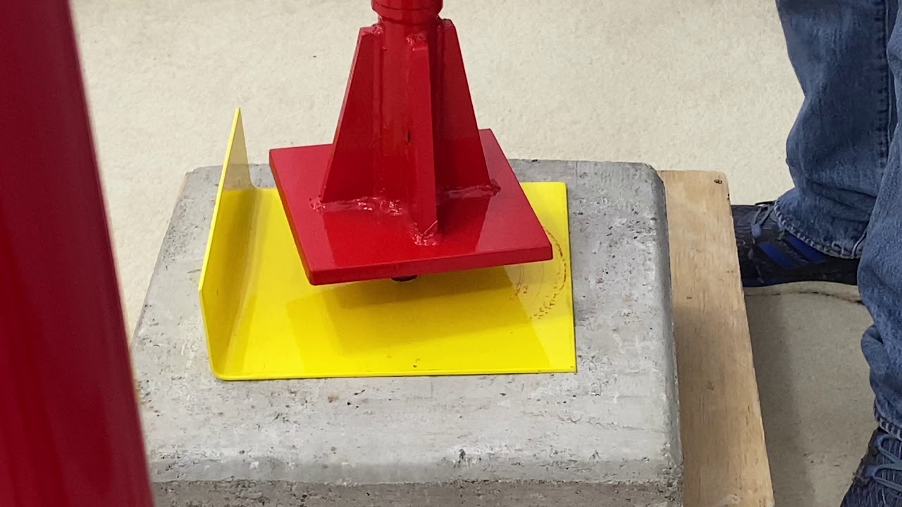 How to install Safety Anchor Post System & Toe-Board Plate - YouTube