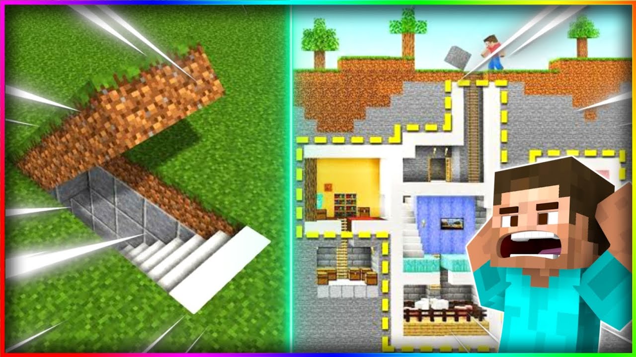 Making A Underground Secret Base In Minecraft | Minecraft Bedrock - YouTube