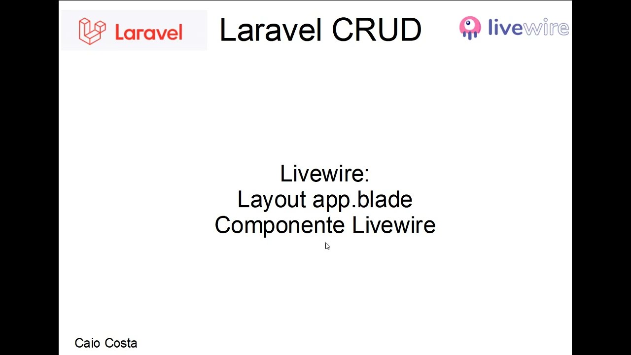 3 crud laravel componente lista e layout padrão - YouTube