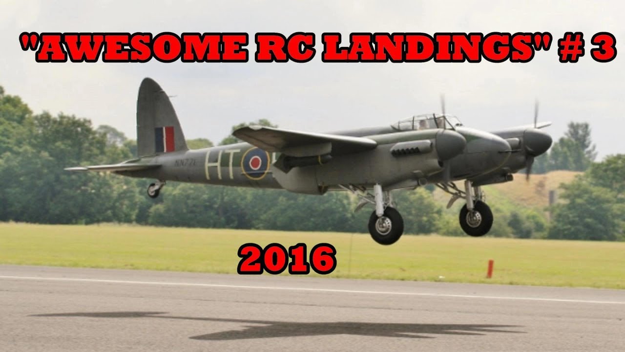 "AWESOME RC LANDINGS" - WW2 BOMBERS & TRANSPORT ETC # 3 - 2016 - YouTube