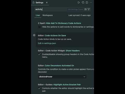How to unhide vs code activity bar #vscode #shorts - YouTube