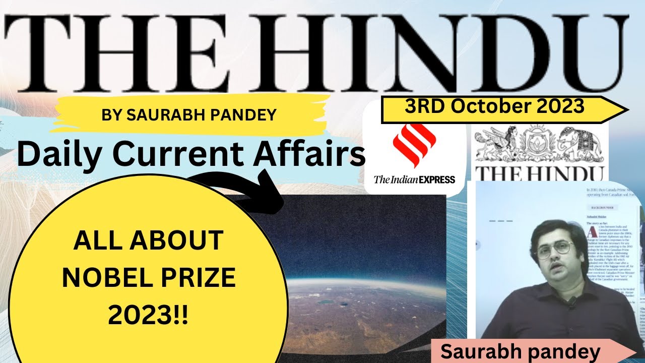 The Hindu Editorial & News Analysis II 3rd OCTOBER 2023 I Daily current ...