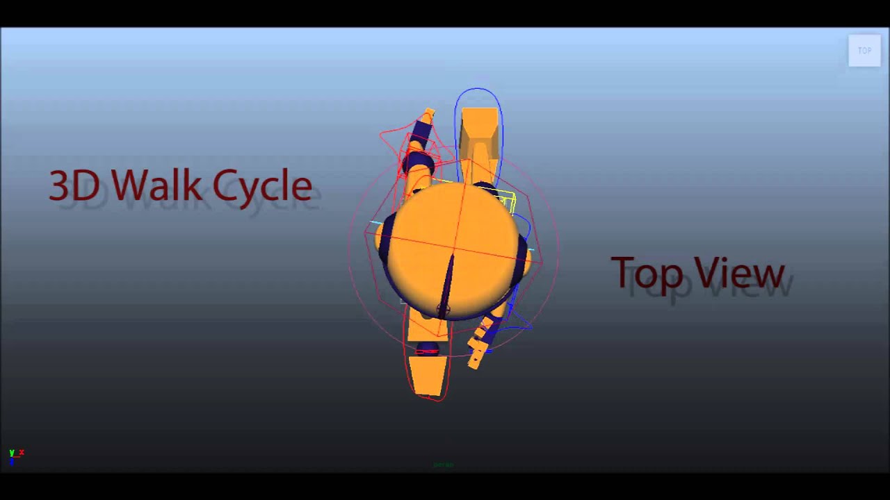 3D Walk Cycle Animation - YouTube