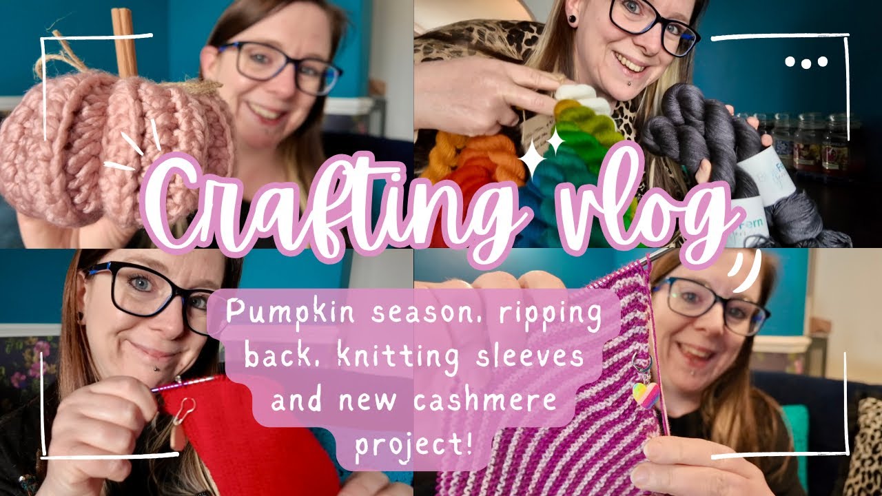 Weekly Crafting Vlog | Sleeve knitting, ripping back shawl and new ...