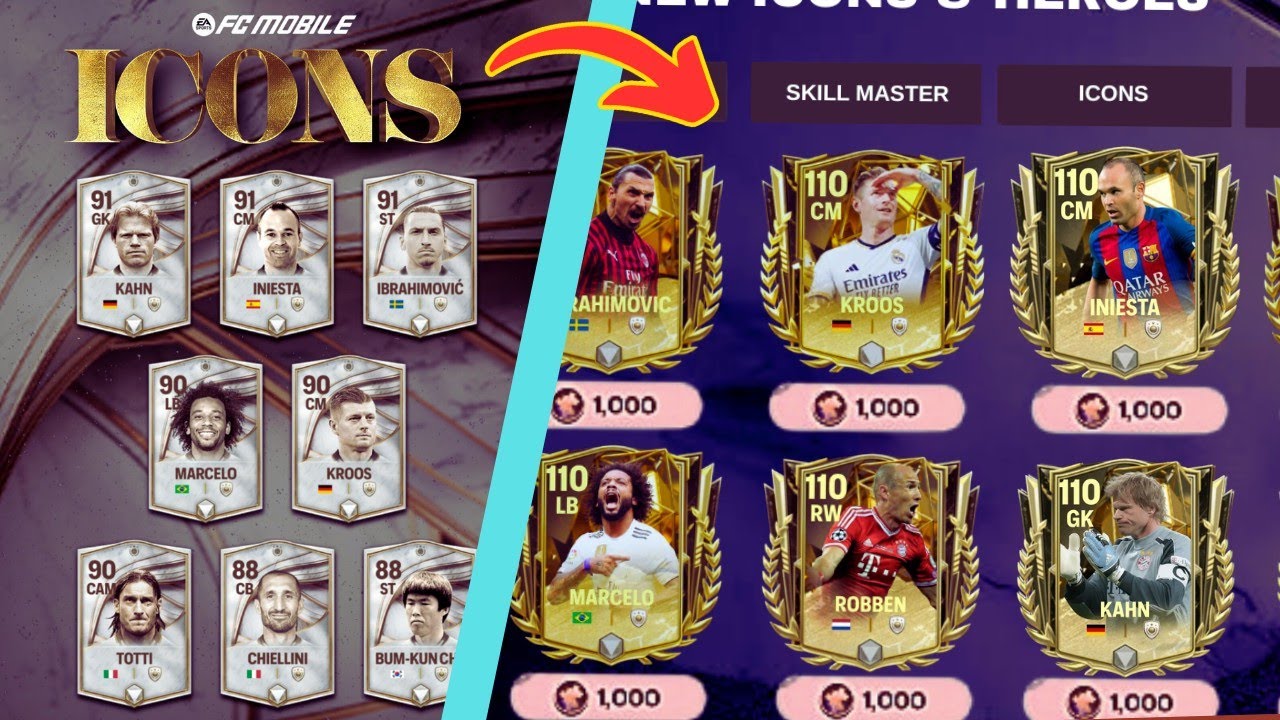 Officially Confirmed Icons For Fc Mobile 26 😱😳 | Fc Mobile - YouTube