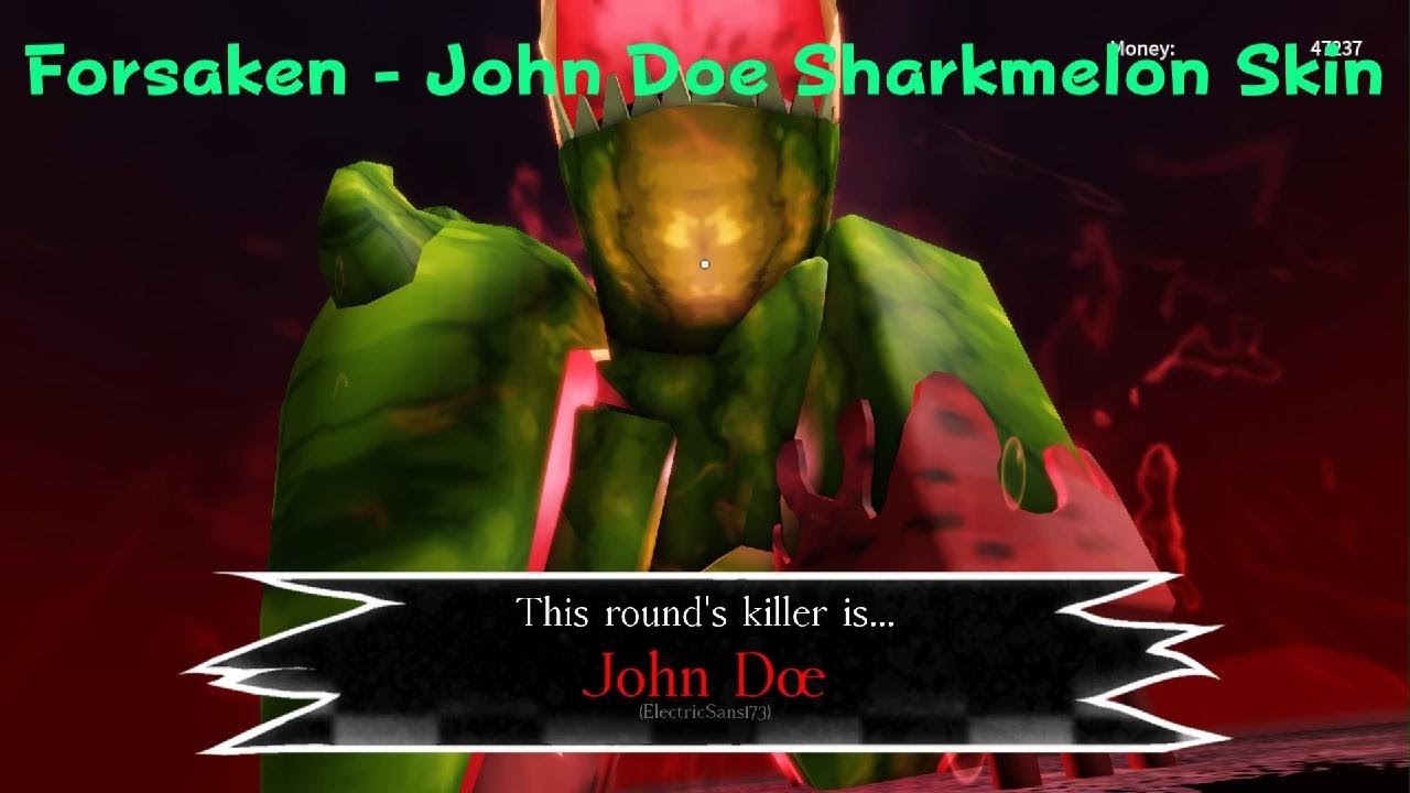 Roblox Forsaken - John Doe Sharkmelon Skin Gameplay - YouTube