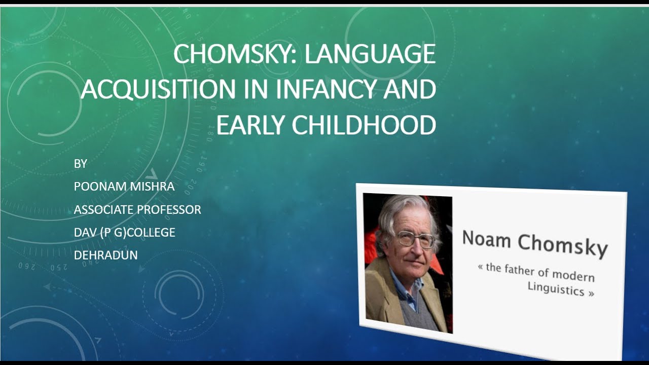NOAM CHOMSKY LANGUAGE DEVELOPMENT THEORY for B.Ed 1st semester students ...