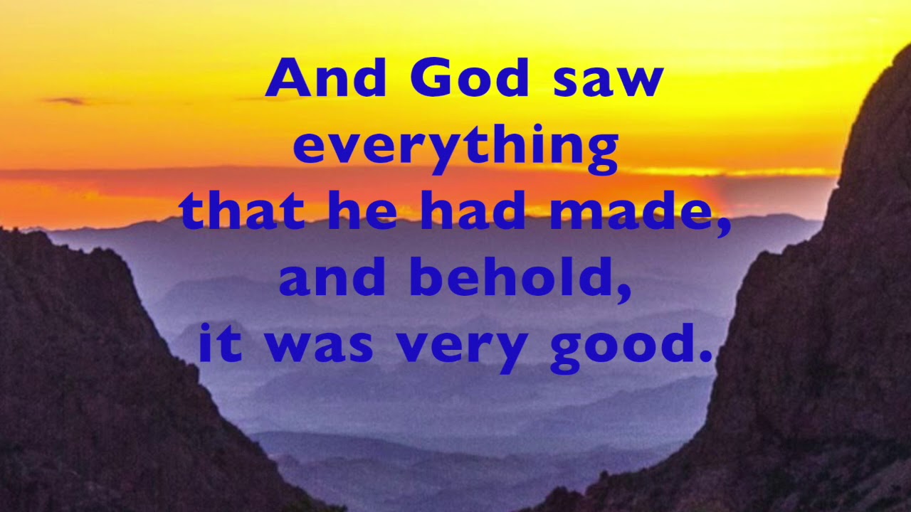 Genesis 1 31 ESV YouTube Genesis 1 31 ESV YouTube