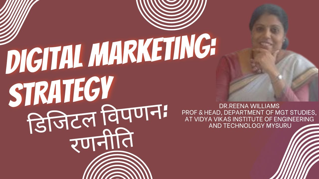 Digital Marketing Strategy: Dr. Vasanthi Reena Williams - YouTube