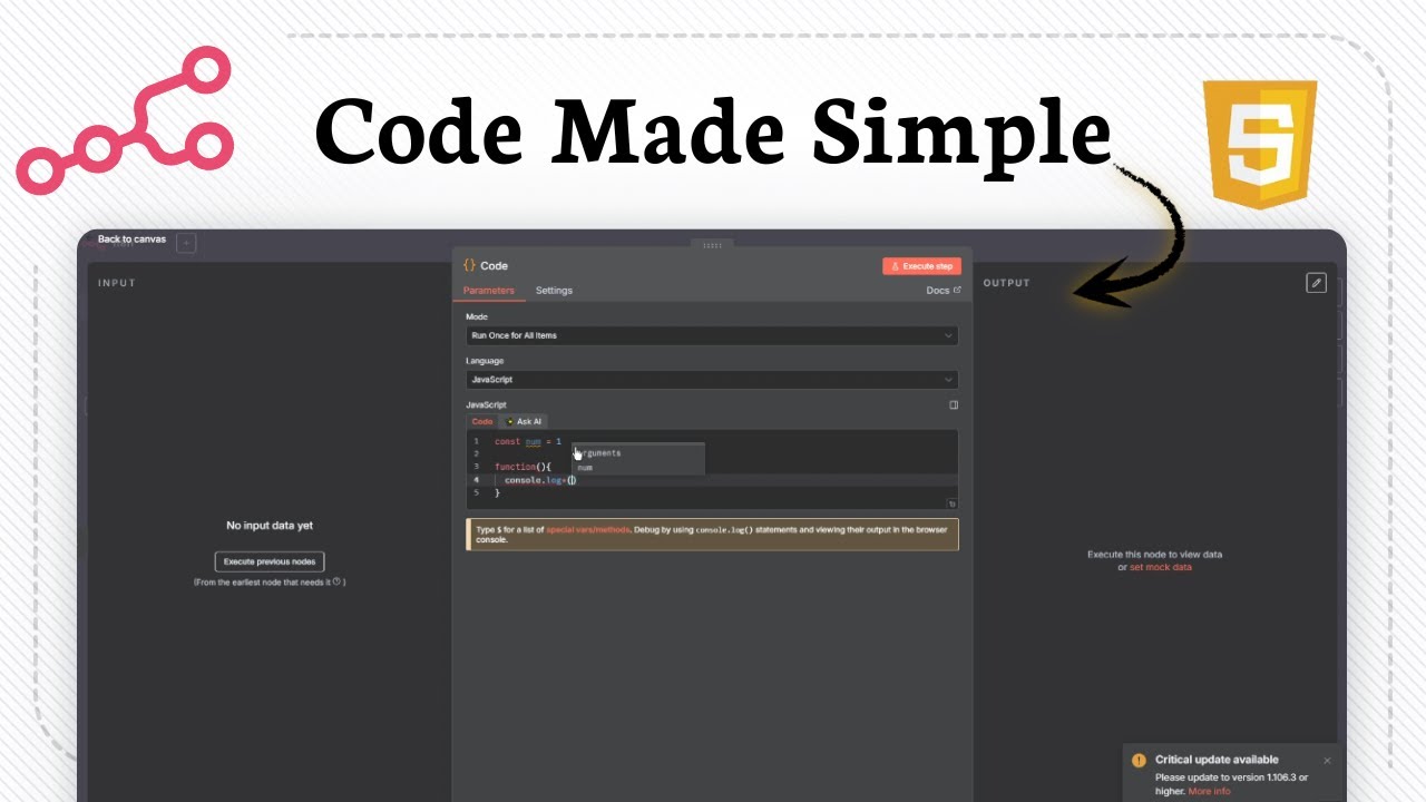 How to Use Javascript in N8N (Custom Coding Tutorial) - YouTube