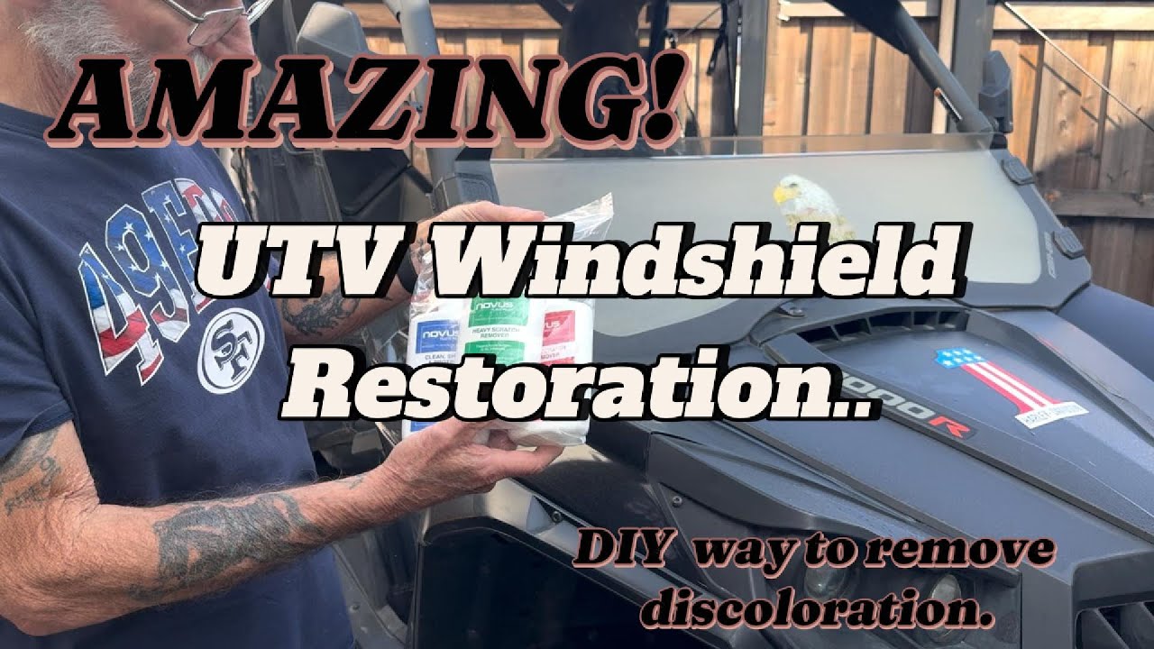 DIY, How to restore a UTV polycarbonate windshield!!. - YouTube