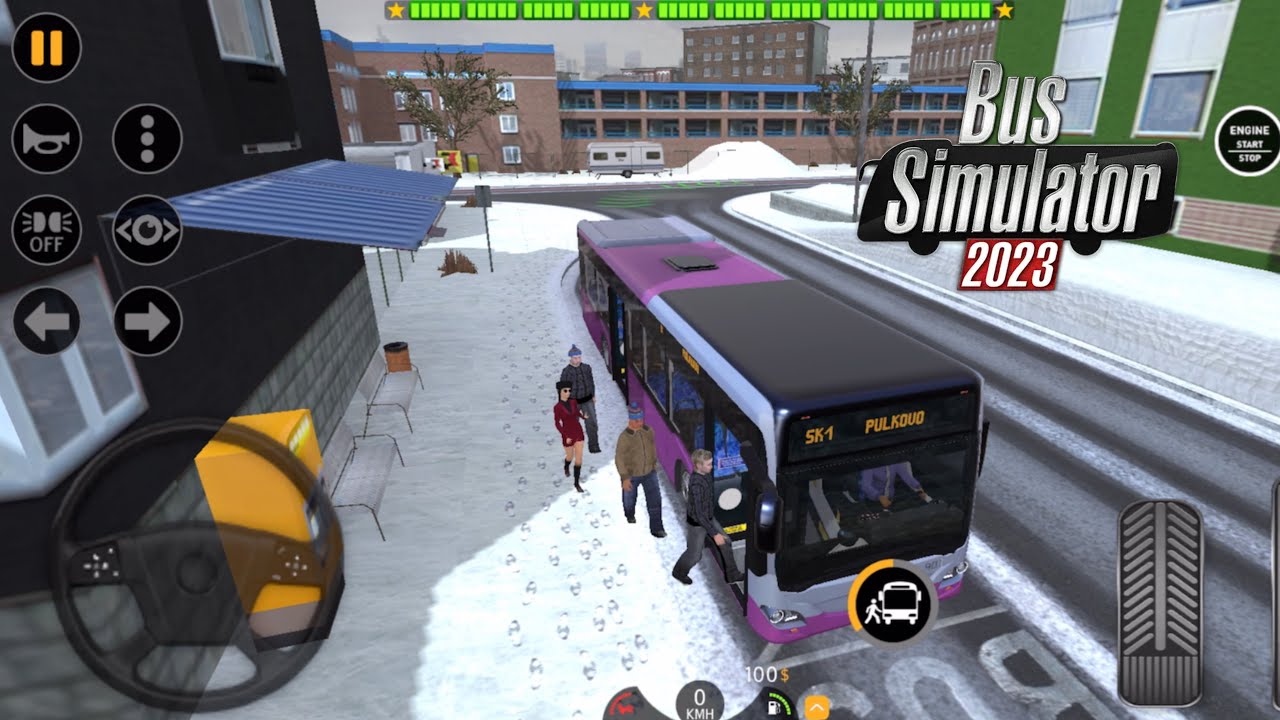 Epic Bus Simulator in Snowfall: Battle Against Snowy Roads & Obstacles ...