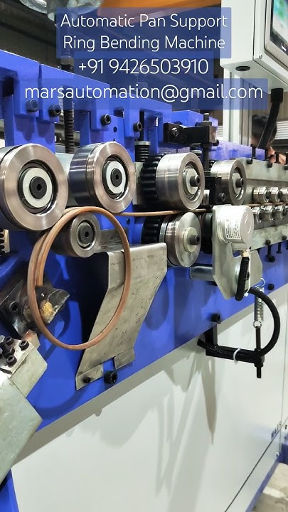 Pan Support Ring Making Machine, Flat Strip Ring Bending Machine, Automatic Wire Ring Making ...
