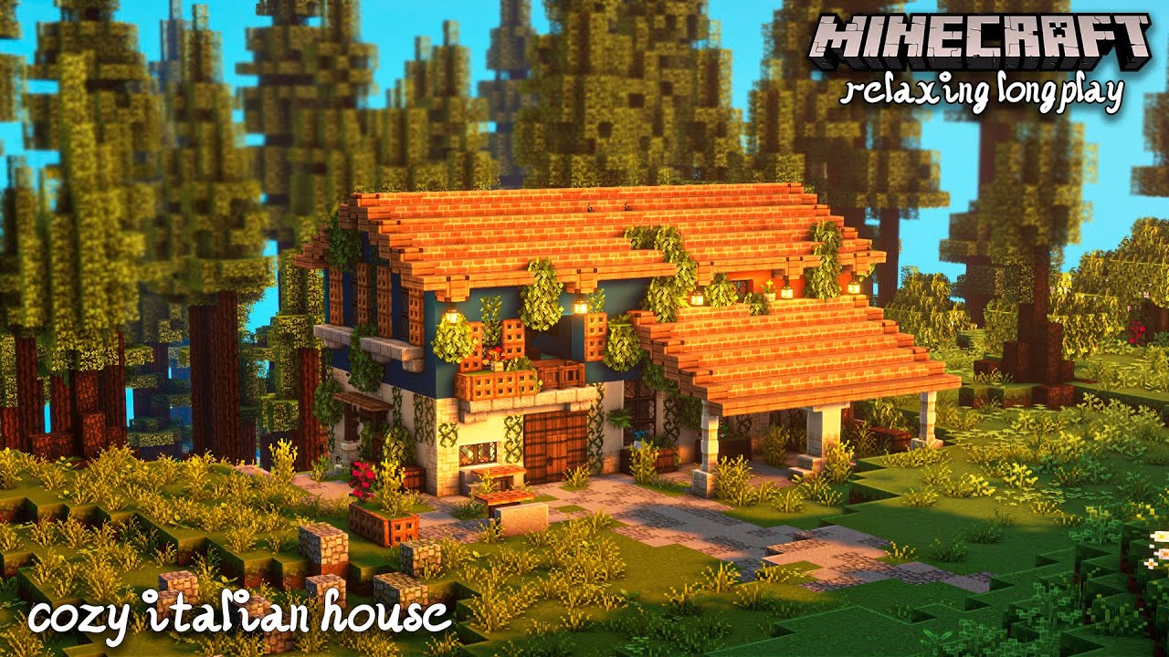 Minecraft Relaxing Longplay - Building a Cozy Italian House (No ...