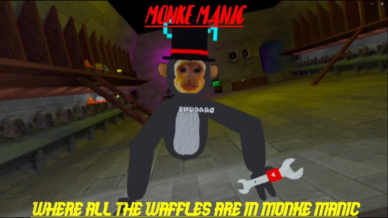 Where All The Waffles Are In Monke Manic - YouTube