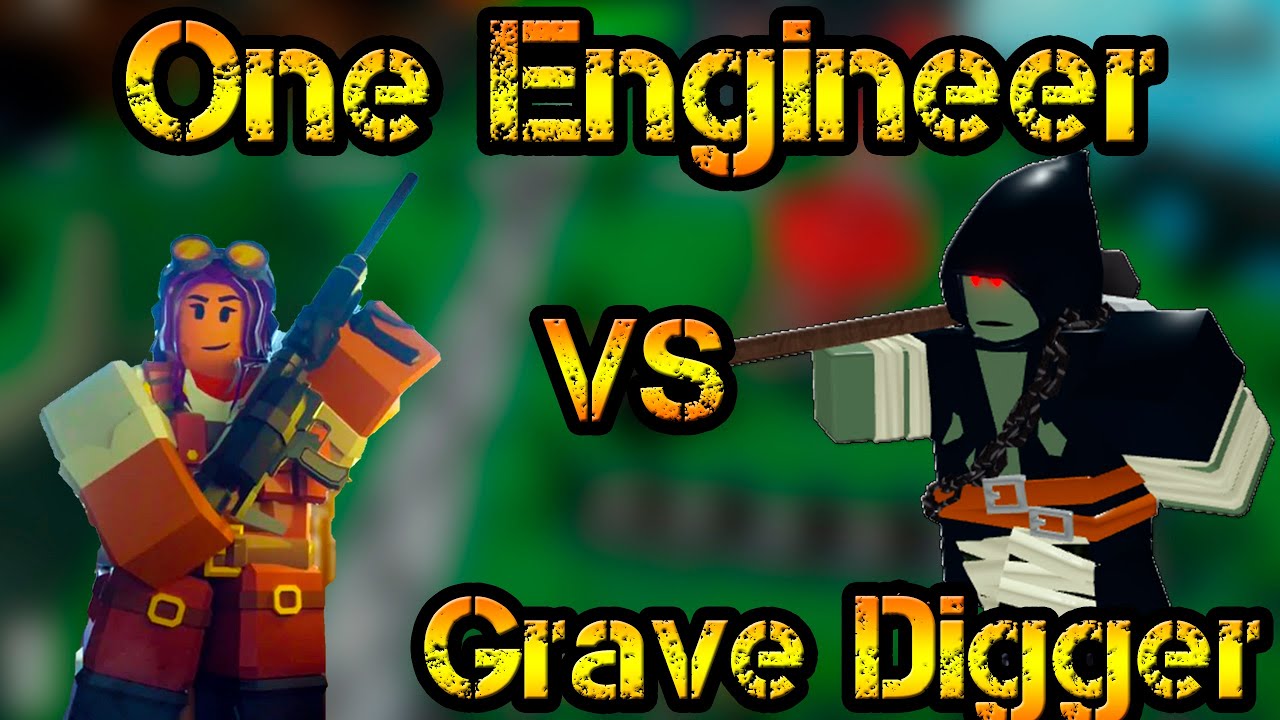 One Engineer vs Grave Digger Roblox Tower Defense Simulator - YouTube