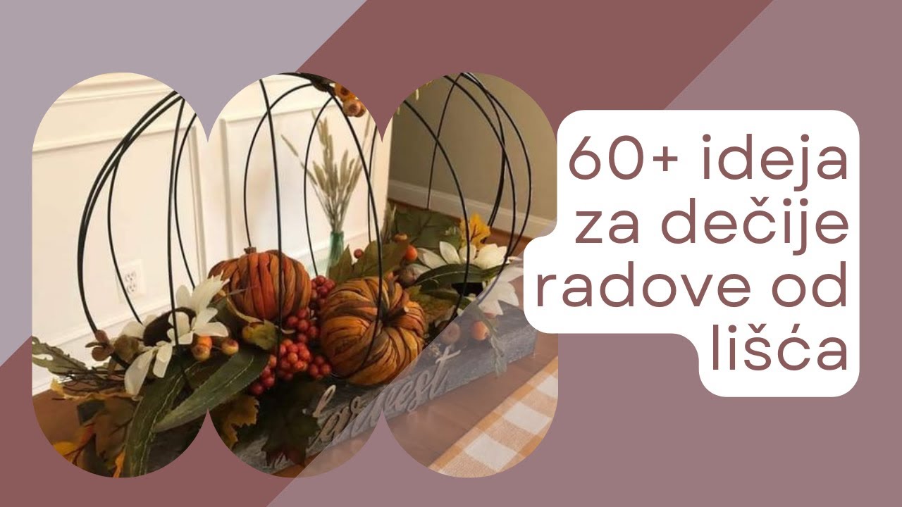 60+ ideja za dečije radove od lišća - YouTube