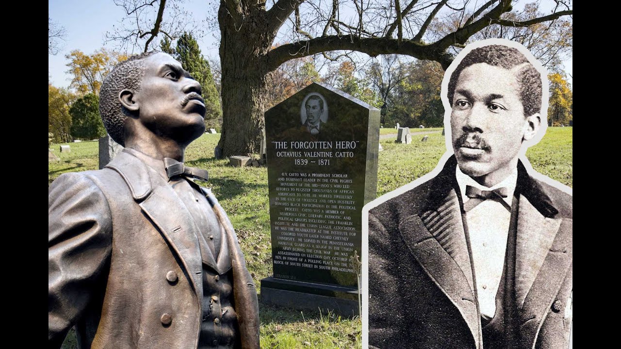 Octavius Catto's story, grave, and statue - YouTube