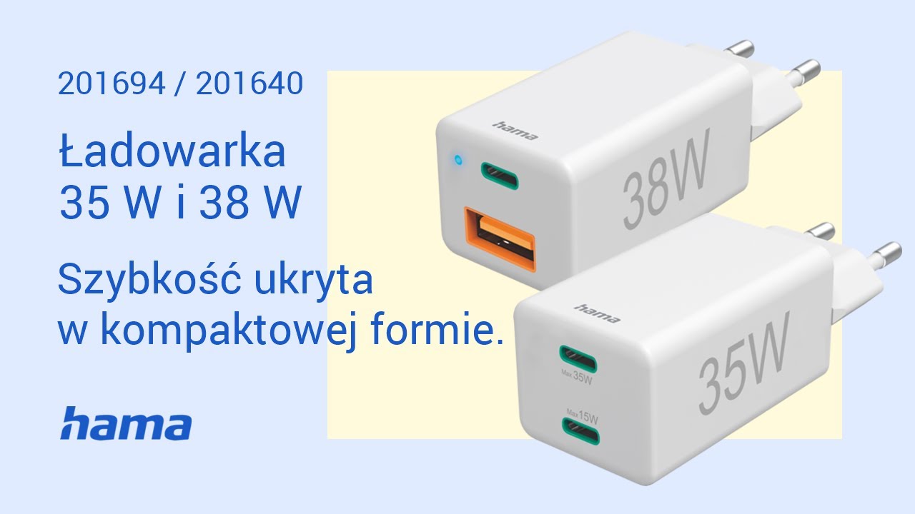 Ładowarki Hama do telefonu | Moc 35W & 38W | Power Delivery | Qualcomm ...