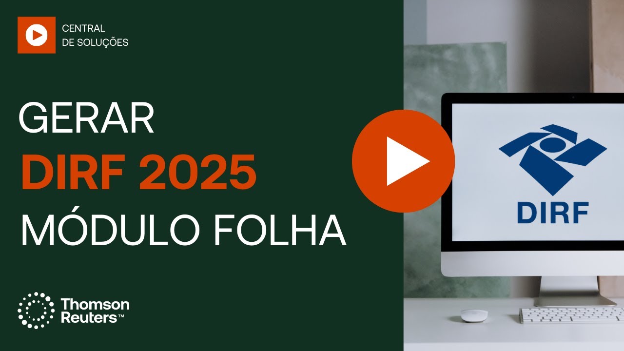 Gerar DIRF 2025 sistema Domínio | Módulo Folha de Pagamento - YouTube