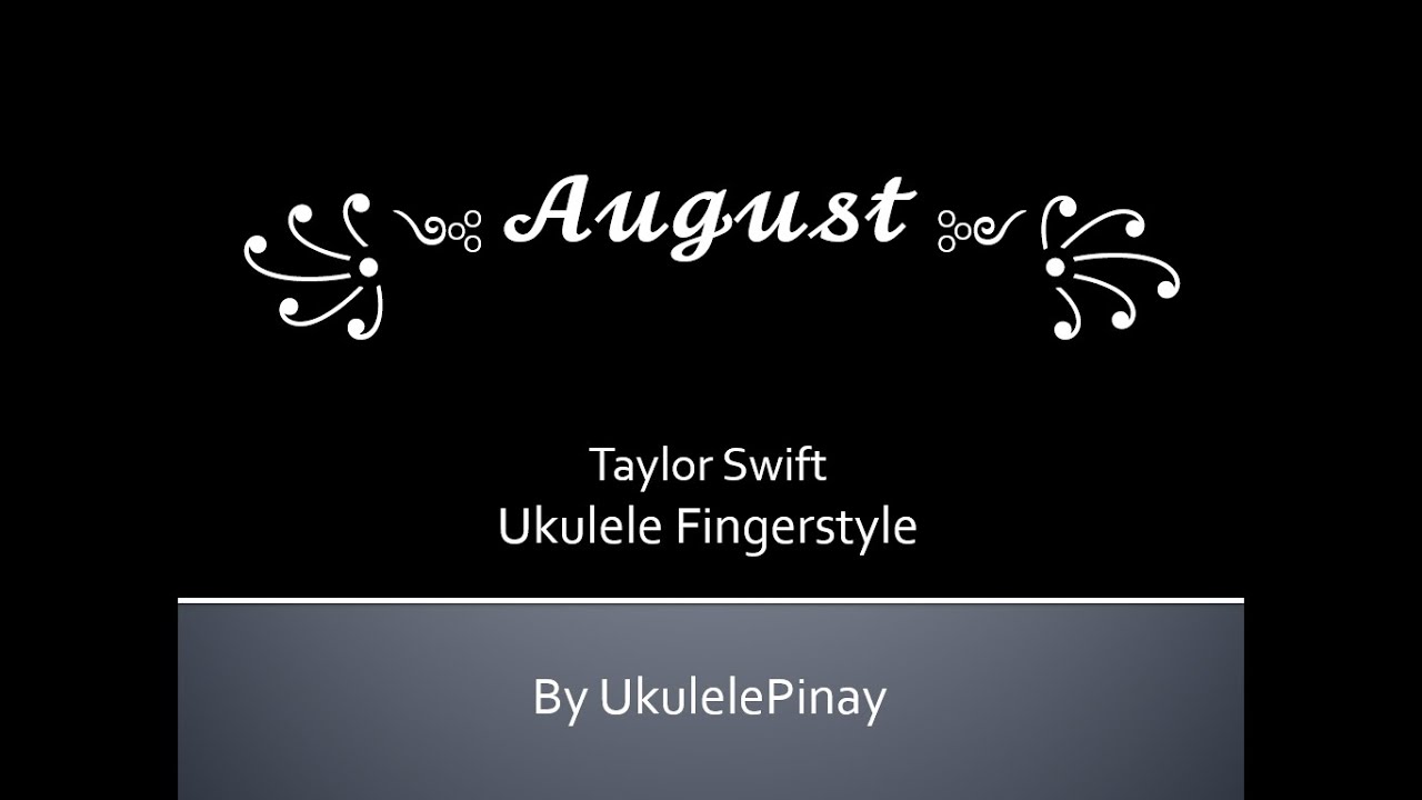 August ~ ukulele fingerstyle + TABS - YouTube