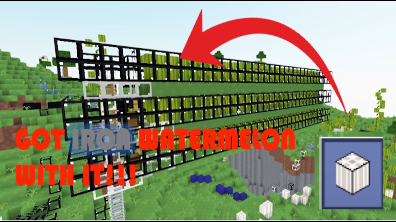 How to build THE MOST INSANE WATERMELON FARM IN BLOXD.IO!!! || BLOXD.IO ...