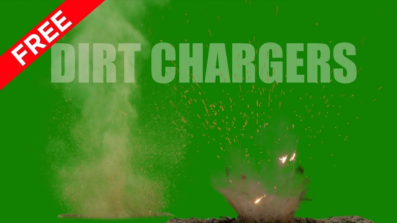 dirt chargers free green screen video - YouTube
