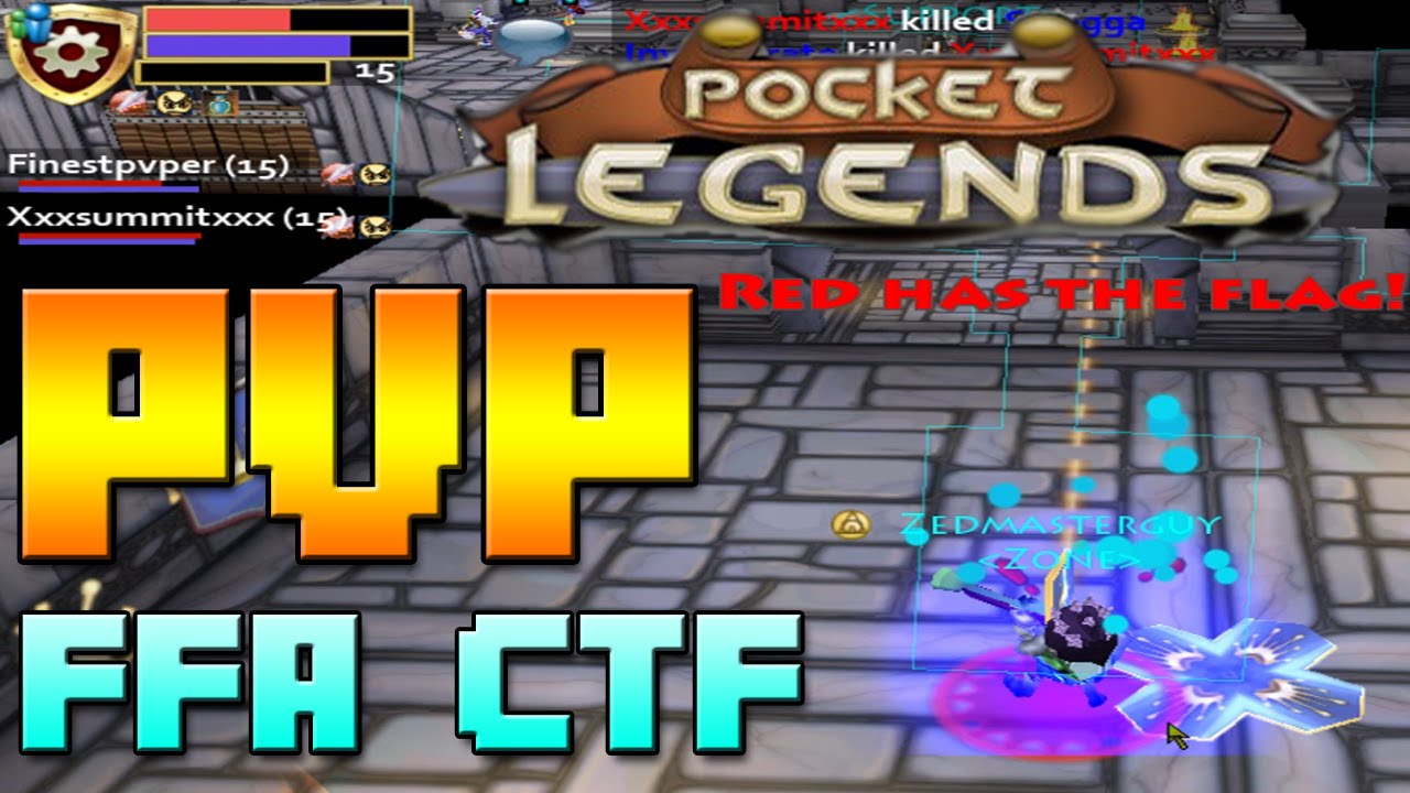 [60fps] ♫ Pocket Legends PvP: FFA CTF ♫ - YouTube