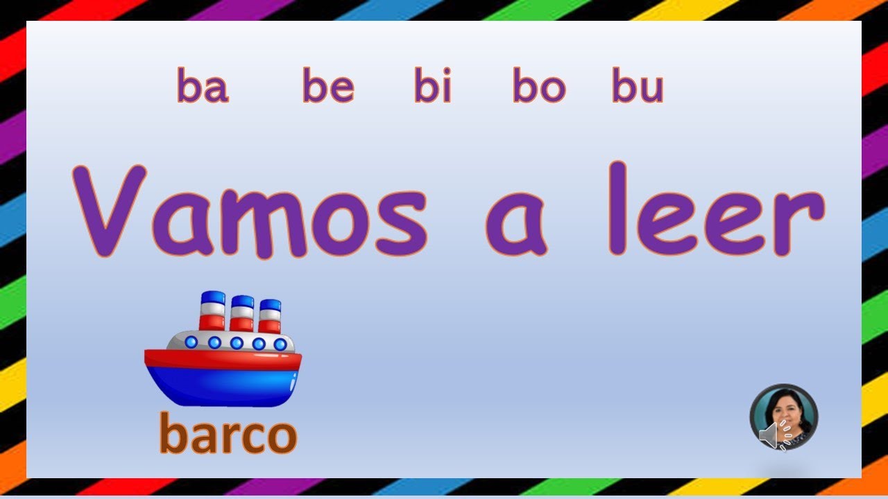 Vamos a leer con la letra B b ba be bi bo bu - YouTube