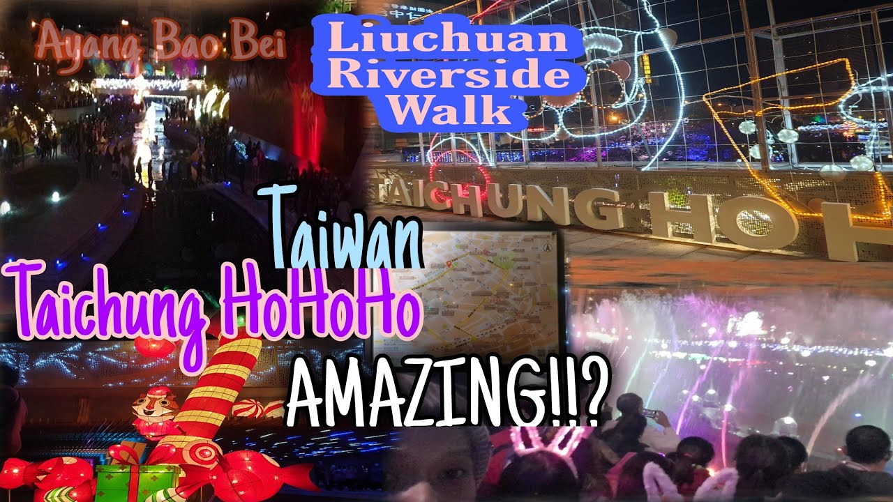 Air mancur bergoyang di liuchuan riverside walk tempat wisata ...