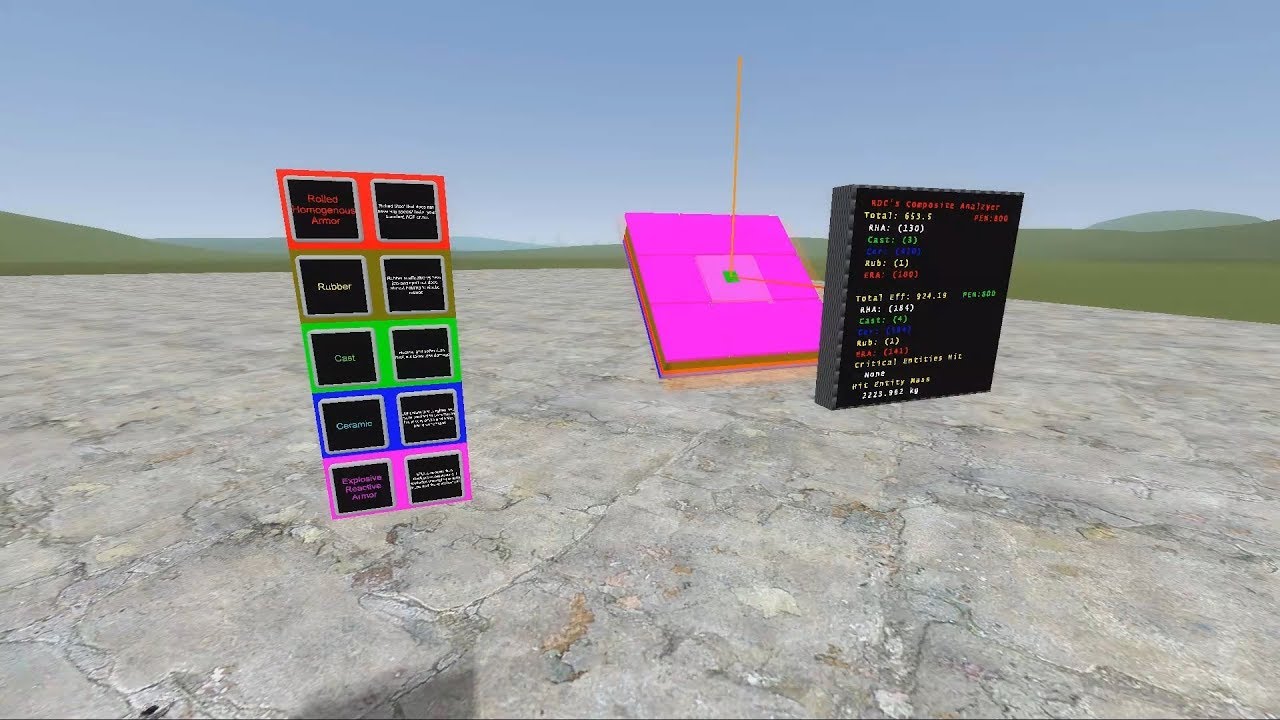 Garry's Mod - ACE (ACF Extended) Composite Armour - YouTube
