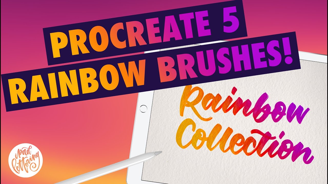 Procreate 5 Brushes Review Rainbow Brushes YouTube Procreate 5 Brushes Review Rainbow Brushes YouTube