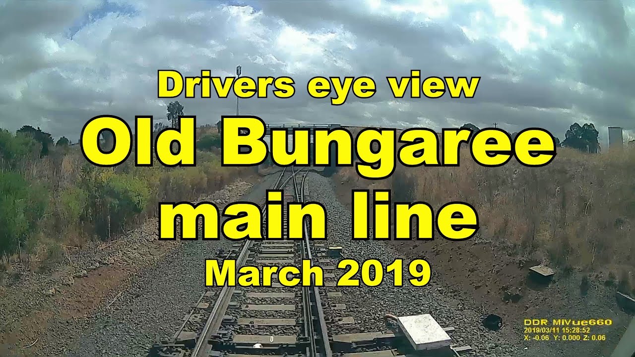 Drivers eye view, old Bungaree main line. Ballarat corridor, Victoria ...