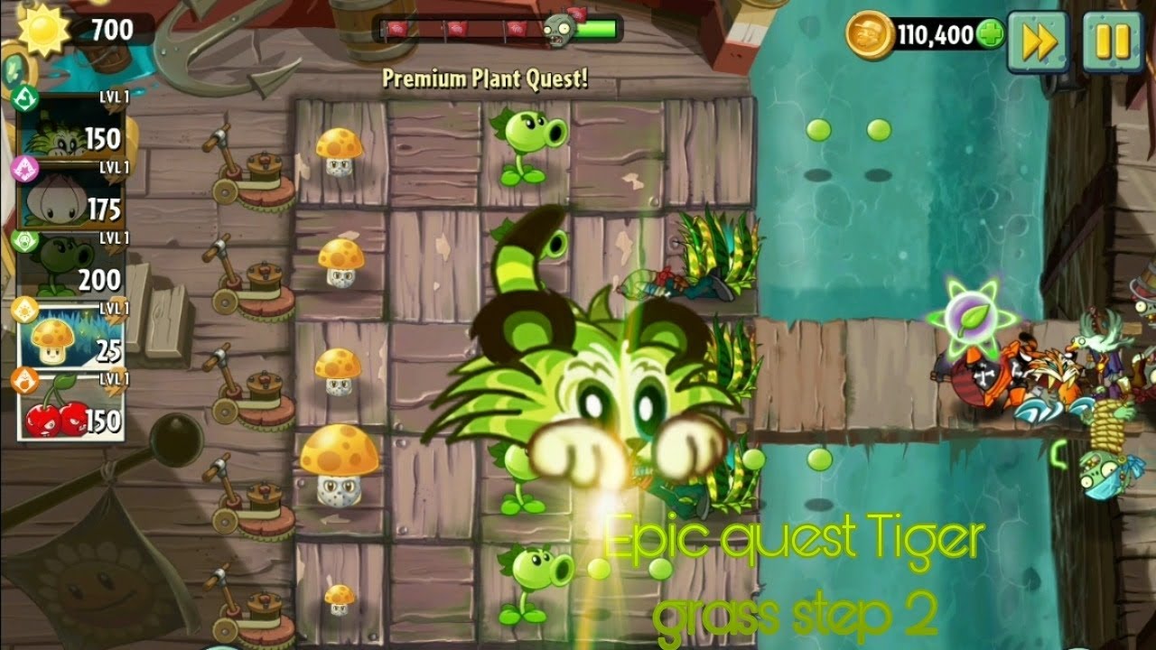 PvZ 2 (2023) | Epic quest Tiger grass (Step 2) - YouTube